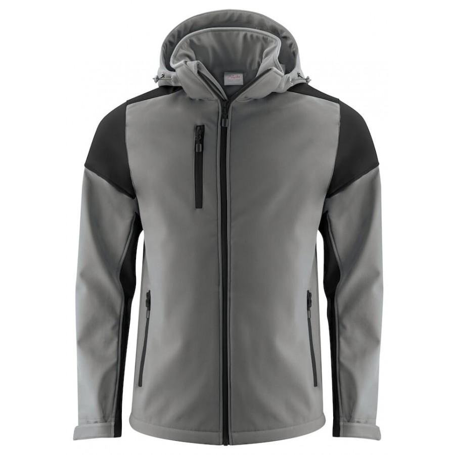 Printer Softshell Prime Heren Staalgrijs/Zwart Kopen bij CDM ...